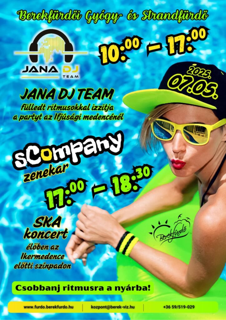 Egész napos strandparty - Berekfürdő - Welovetiszato
